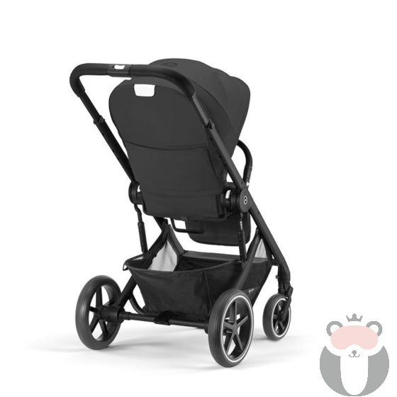 Cybex Бебешка количка Balios S Lux 2023 черно шаси, Moon Black - Tediko.bg