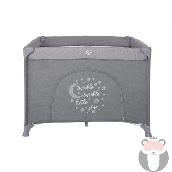 Lorelli Кошара за спане и игра HAPPY GAME ZONE, COOL GREY STAR - Tediko.bg