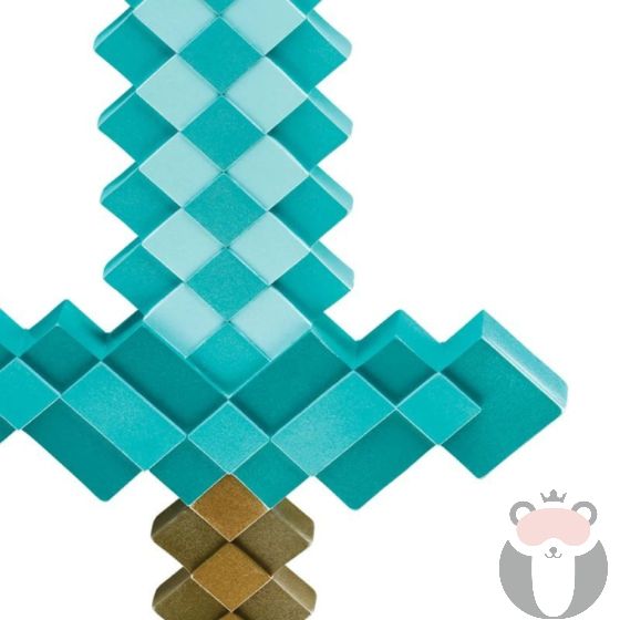 Minecraft Пластмасов меч - диамантен - Tediko.bg