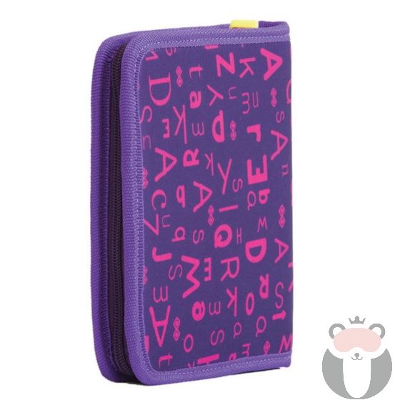 Несесер за моливи Pixie Crew PXA04, Лилав букви - Tediko.bg