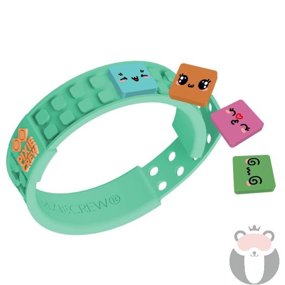 Силиконова гривна Pixie Crew PXX02, Тюркоаз/Kawai - Tediko.bg