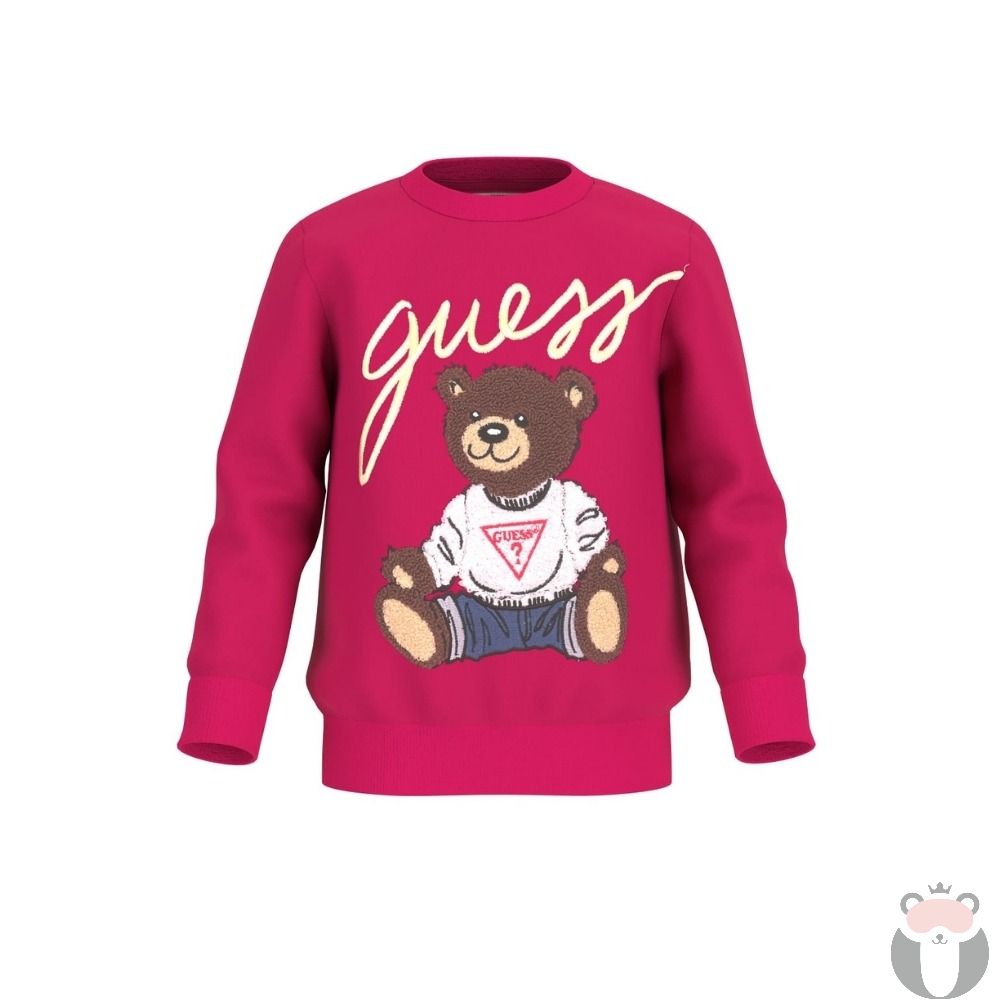 Guess Bear Плътна блуза с мече CHERRY PASSION - Tediko.bg