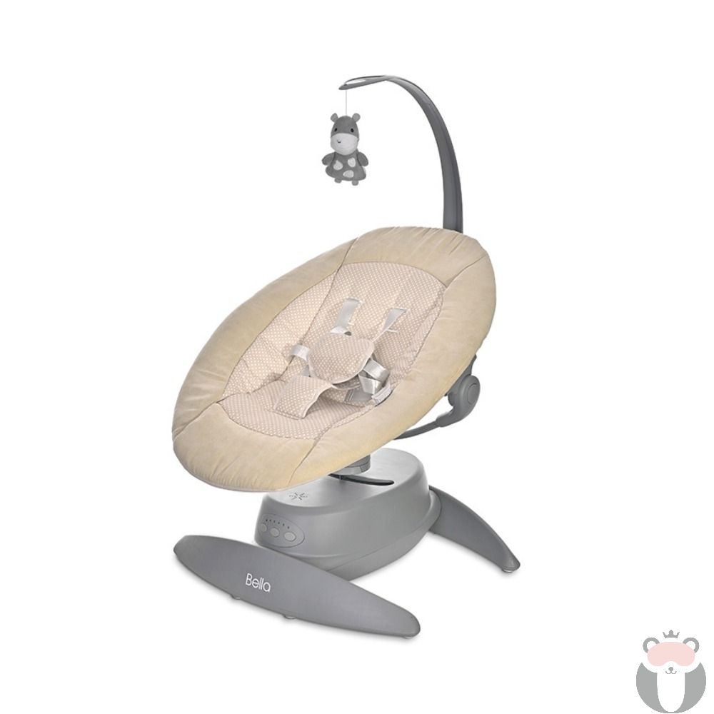Lorelli Електрическа люлка BELLA, Beige Dots - Tediko.bg