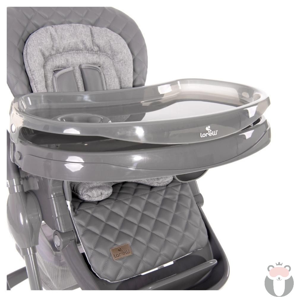 Lorelli Детски стол за хранене Appetito, Grey - Tediko.bg