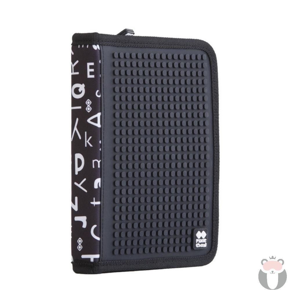 Несесер за моливи Pixie Crew PXA04, Черен с букви - Tediko.bg