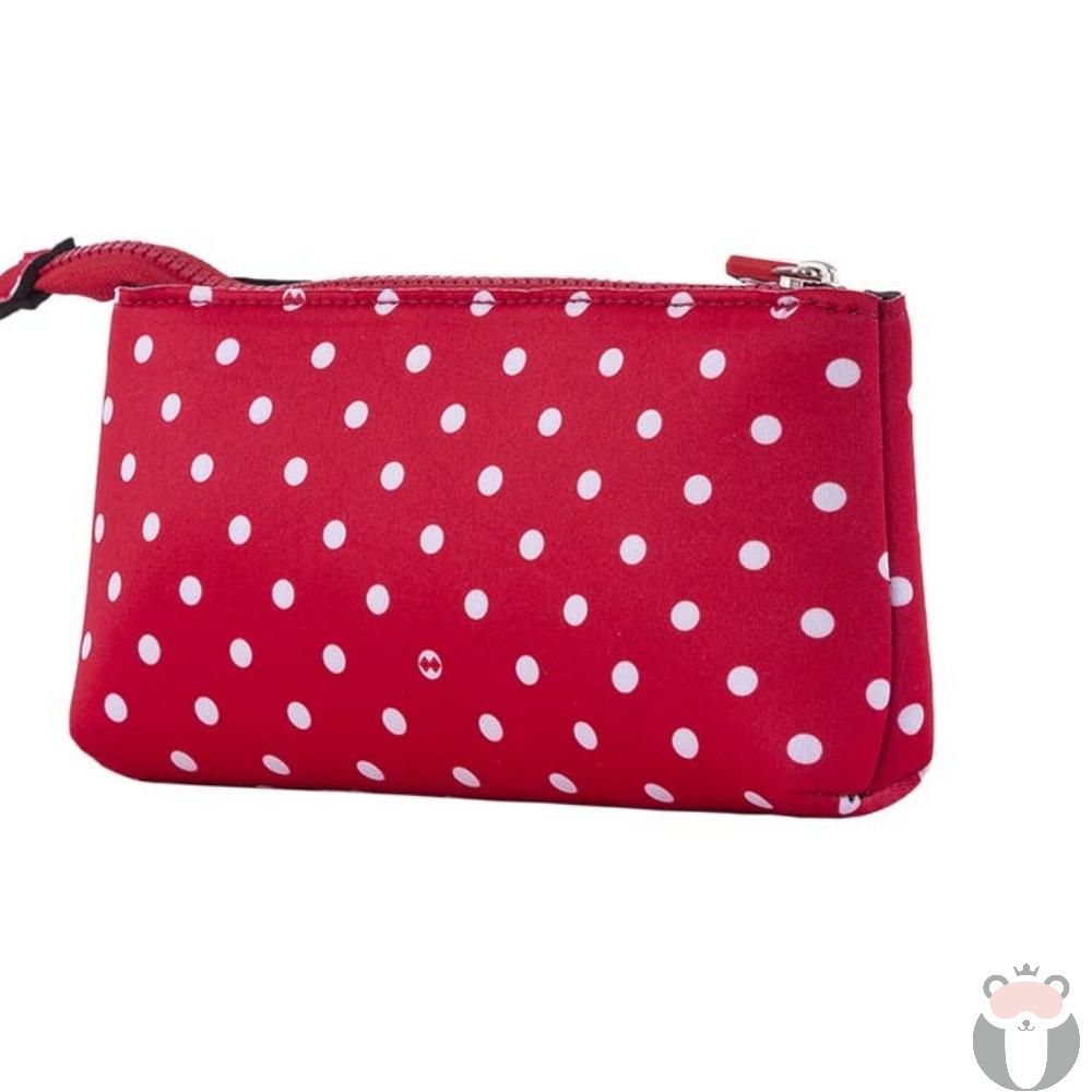 Несесер за моливи Pixie Crew PXA-02, Червен с бели точки - Tediko.bg