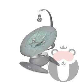 Lorelli Електрическа люлка BELLA, Green Stars - Tediko.bg