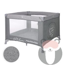 Lorelli Кошара за спане и игра HAPPY GAME ZONE, COOL GREY STAR - Tediko.bg