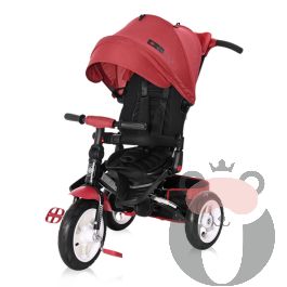 Lorelli Детска Триколка JAGUAR /Въздушни гуми/, Red&Black LUXE - Tediko.bg