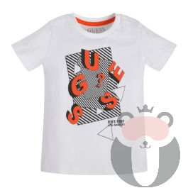 Guess Детска тениска за момче White G011 - Tediko.bg