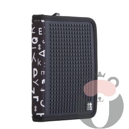 Несесер за моливи Pixie Crew PXA04, Черен с букви - Tediko.bg