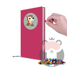 Тефтер Pixie Crew A5 PXN11, Фукша със светещ панел - Tediko.bg