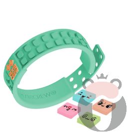 Силиконова гривна Pixie Crew PXX02, Тюркоаз/Kawai - Tediko.bg