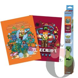 Комплект от 2 постера Minecraft 52x38 - Tediko.bg